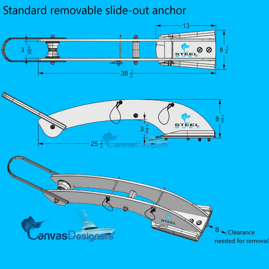 Stainless Anchor Fairlead - Standard / Extended / Removable